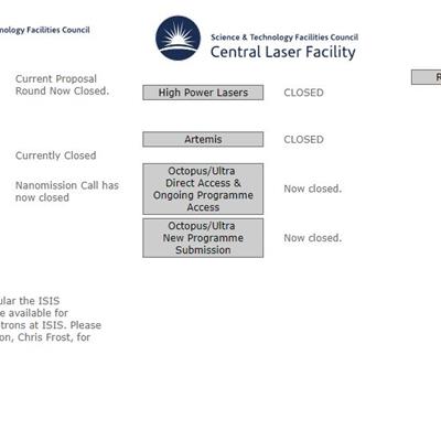 CLF Using our laser facilities